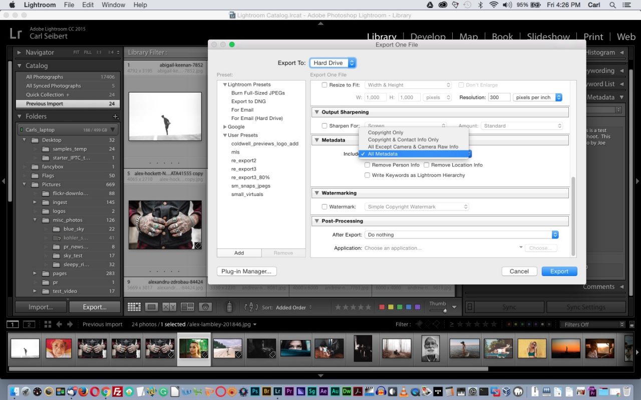 IPTC Metadata in Adobe Lightroom - CARL SEIBERT SOLUTIONS