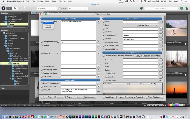 Metadata in Photo Mechanic How-To - CARL SEIBERT SOLUTIONS